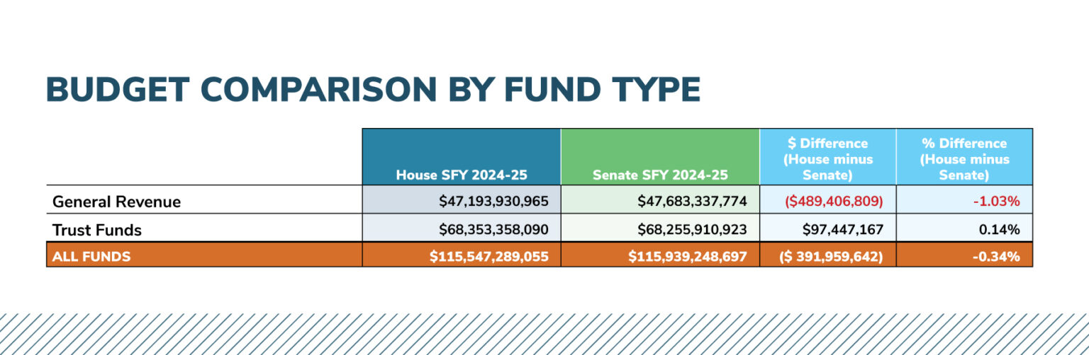 House and Senate Proposed Budget SFY 2024 – 2025 – Florida Association ...